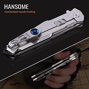 Tactical Folding Pocket Knife for men,14C28N Stainless Steel Blade,Frame Lock,G10 Handle,EDC Small Camping Knives Belt Clip Carry,Lightweight Survival Hunting Flipper Microtech Elemental Bushcraft Hiking Sharp Gear Tool Father Dad Gifts Ruike p108