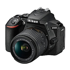 Nikon D5600 DX-format Digital SLR w/ AF-P DX NIKKOR 18-55mm f/3.5-5.6G VR, Touchscreen, Wi-Fi, Bluetooth (Renewed)