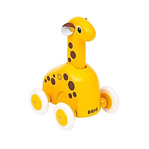 BRIO 30229 Push & Go Giraffe | The Perfect Playmate for Your Toddler