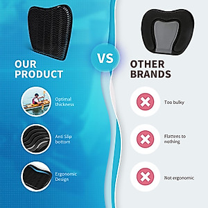 Hornet Watersports Kayak Seat Cushion, Ideal Kayak Accessories for Men and Women, Kayaking Accessories Kayak Seat Pad, Anti Slip Kayak Gel Seat