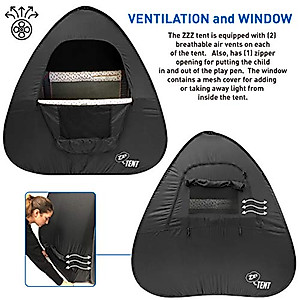 EasyGoProducts EGP ZZZ Play & Crib Sleeping Cover Instant Tent – Compatible with Pack ‘n Play, Baby Bjorn & Lotus Travel Crib – New Improved - Patented