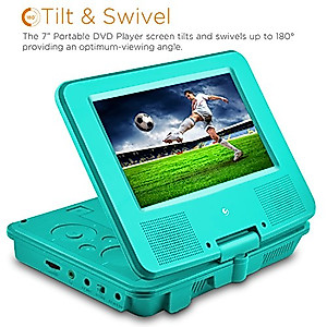 Ematic 7" Portable DVD Player with Matching Headphones and Bag - EPD707TL