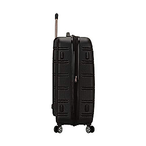 Rockland Melbourne Hardside Expandable Luggage with Spinner Wheels, Black, 3-Piece Set (20/24/28)