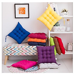 vanki Soft Chair Cushion/Pad - 14" x 14", Red