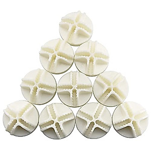 TAODAN 32pcs Wire Cube Grid Connector with Nylon Cable Ties,Wire Cube Plastic Connectors Snap Organizer for Closet Storage Wire Shelving (White)