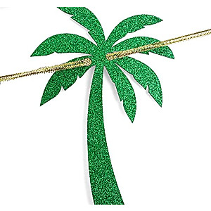 Happy Retirement Banner Gold Glitter - Retirement Party Decorations Palm leaves Decor, Farewell Party Cake Decor, Tropical Retirement Decor, Happy Retirement Party Decorations