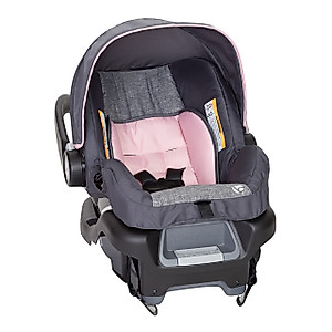 Baby Trend Lil' Snooze Deluxe III, Cozy Pink & Skyline 35 Travel System, Starlight Pink