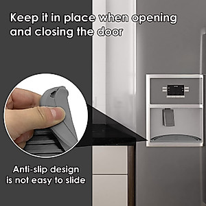 2 Pack Refrigerator Drip Catcher Tray,Protector Ice and Water Dispenser Pan,Prevents Hot Water From Overflowing Refrigerator Drainage,Fridge ice Maker Pad(Grey)(Cuttable Size)