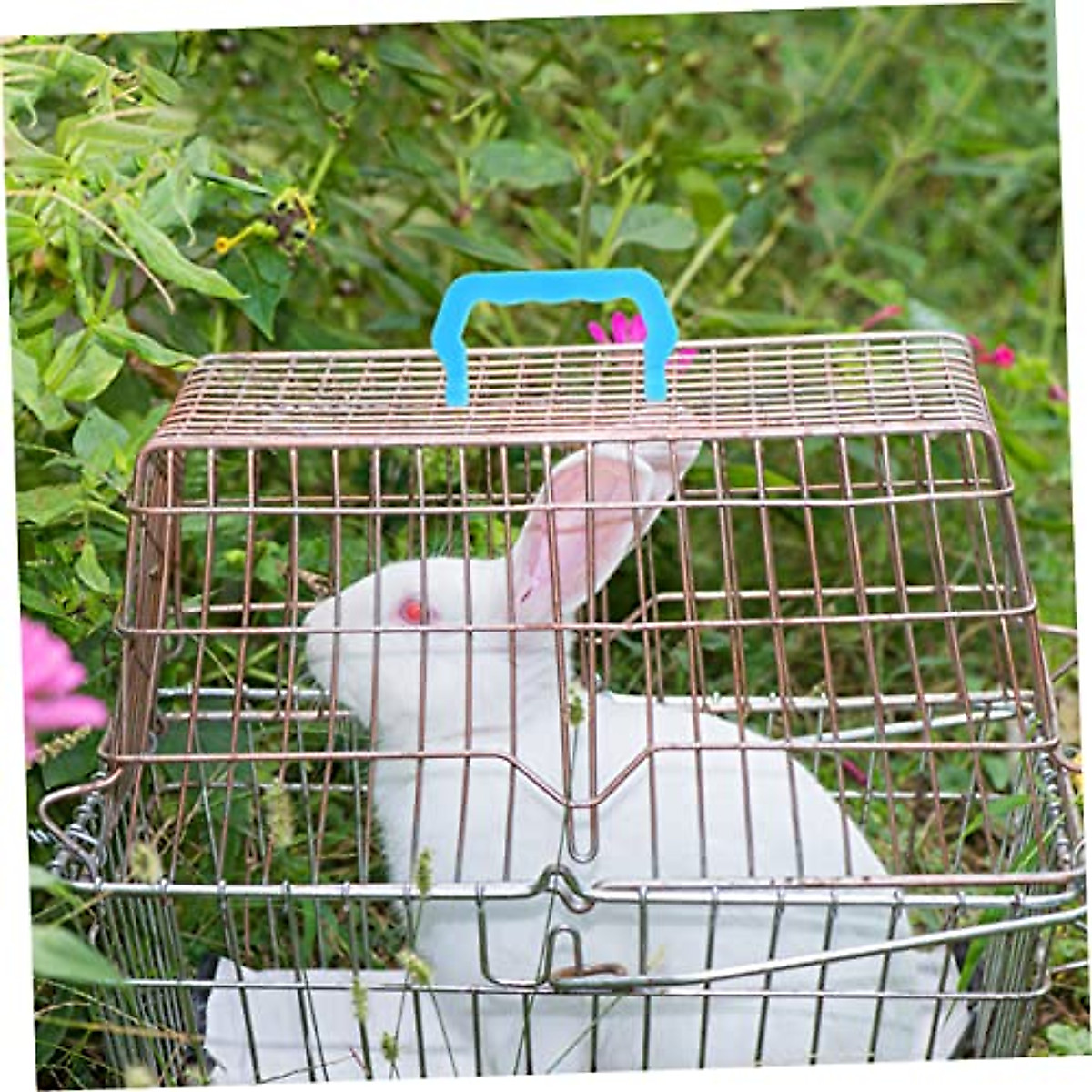 Balacoo 30 pcs cage Handle Plastic cage Lifting Durable Handles for Pet Cage Carrier Rabbit Dog Hard- Sided Carriers Critter Nation Cage Lifting Handle Travel Chinchilla Squirrel