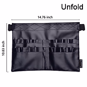 COMICFS Makeup Brush Bag A1 Professional Cosmetic Holder 28 Pockets Organizer Apron with Artist Belt Strap/Belt Light Weight