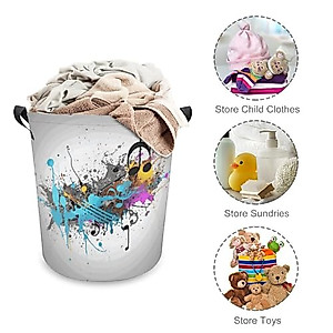 Laundry Hamper Musical with Spray Freestanding Laundry Basket Thickened Waterproof Collapsible Clothes Hamper Storage for Clothes Toys Dorm And Family