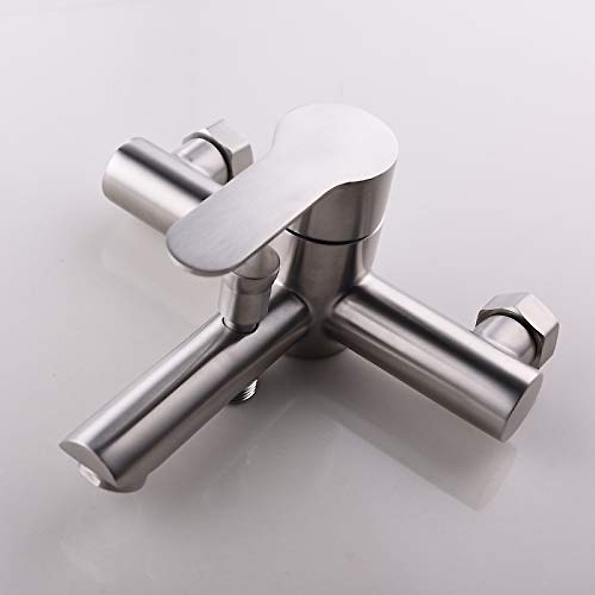CIENCIA Stainless Steel Bathroom Shower Tub Faucet Wall-Mounted, Brushed Nickel, SNA516