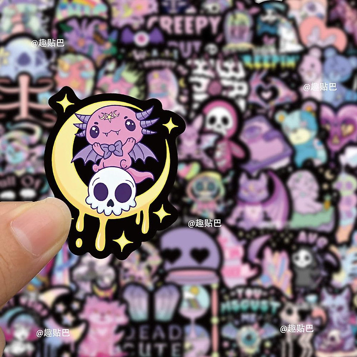 56Pcs Cute Animal Stickers for Kids, Water Bottle Stickers Waterproof Vinyl Hydroflask Phone Skateboard Laptop Stickers, Aesthetic Sticker Packs for Girls Teens