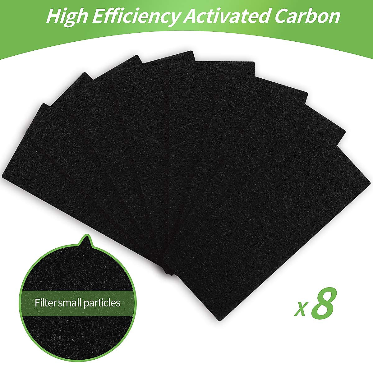DerBlue Replacement True HEPA Filter Compatible with Holmes AER1 Series Including 4pcs Filters and 8pcs Pre Filters Replacement Parts # HAPF300AH-U4R, HAP242-NUC