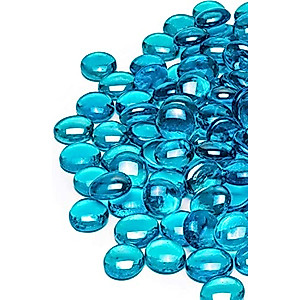 GASPRO 30-Pound Fire Glass Beads - 1/2-Inch Luster Fire Glass for Fireplace, Fire Pit, Endless Summer Fire Pit Table, Outland Living Fire Pit Table，Bond Canyon Fire Pit Table and More