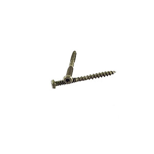 WoodPro Fasteners CD10X212G-5 T20 5-Pound Net Weight No 10 by 2-1/2-Inch Grey Composite Deck Screws, 435-Piece