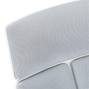 Monarch Specialties I 7270 Office Chair, Adjustable Height, Swivel, Ergonomic, Armrests, Computer Desk, Work, Metal, Fabric, White, Grey, Contemporary, Modern