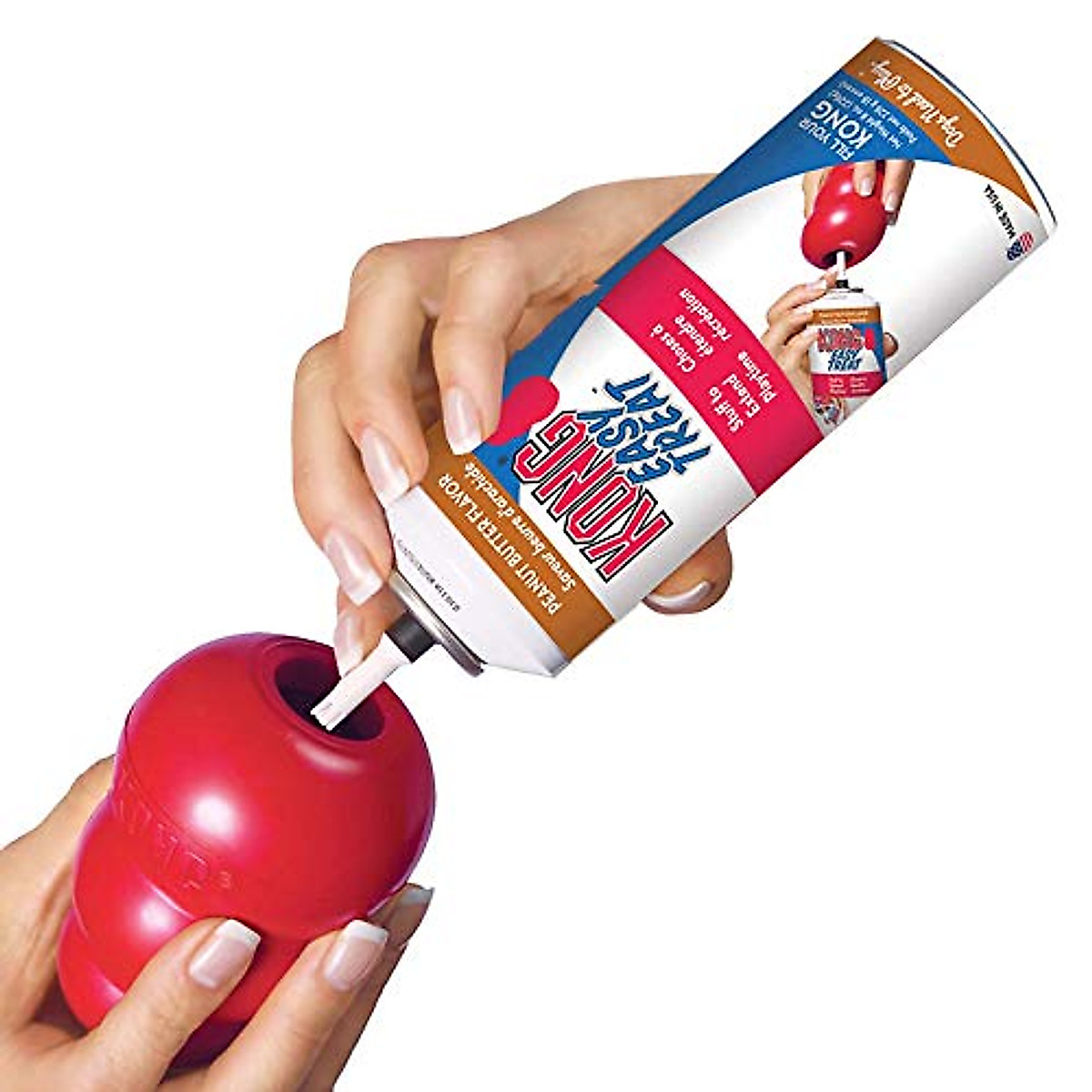 KONG Easy Dog Treat - Dog Treat Paste - 8 Ounce (2 Pack) - Peanut Butter Flavor