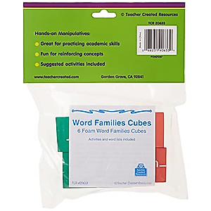 Teacher Created Resources (20633) Foam: Word Families Cubes