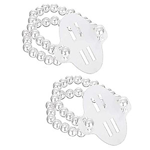 Teensery 6 Pcs Elastic Pearl Wrist Corsage Bands Handmade Bride Wristband Bracelets Stretch Pearl Wedding Wristlets DIY Wrist Corsages Accessories for Wedding Party Prom (Style 1)