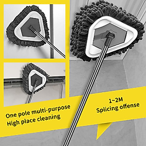 Residential Microfiber Chenille Mop | Microfiber Mops for Floor Cleaning - Triangle Dust Mop, Wet or Dry Floor Cleaning, Washable Chenille Pad Shenyang