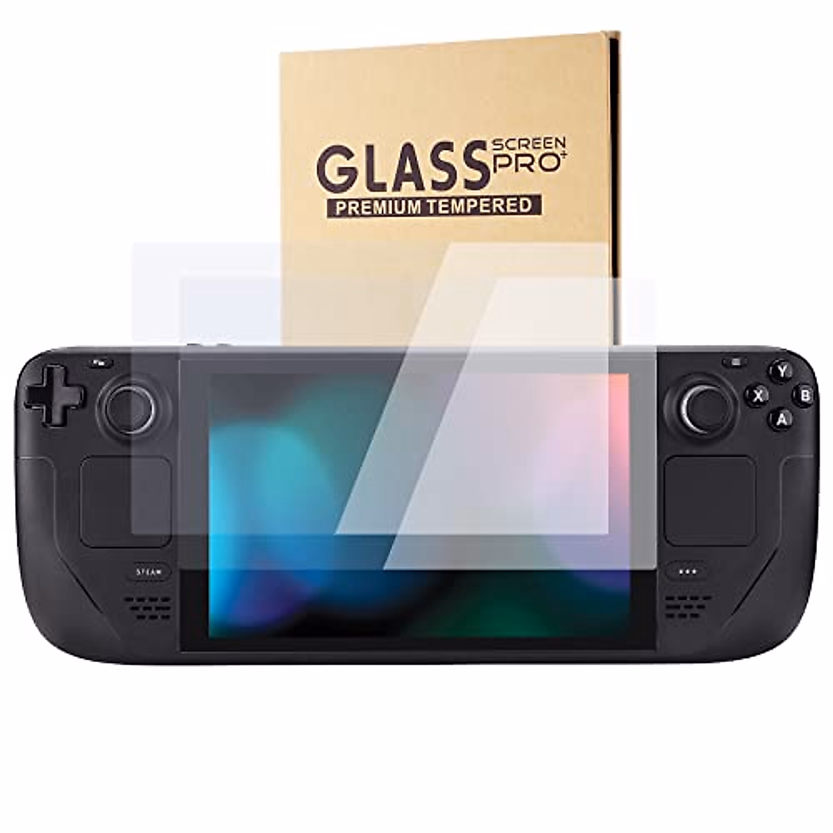 BURSTNINJA 2 Pack Screen Protector for Steam Deck, Anti-Scratch Bubble Free Transparent HD Clear Protector Film for Steam Deck Handheld Gaming PC