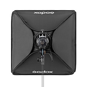 Godox 24x24inch 60x60cm Grid Strip Softbox with S2 S-Type Speedlite Bracket Bowens Mount for Godox V1 Series, AD200Pro, AD200, AD400Pro, V860II, TT350 Series Flash Speedlites
