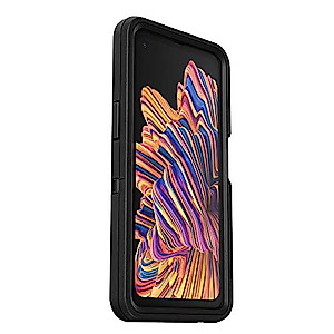 OtterBox Galaxy XCover Pro Defender Series Case - BLACK, rugged & durable, with port protection, includes holster clip kickstand