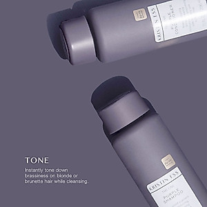 Kristin Ess Hair The One Purple Shampoo, Toning for Blonde Hair, Neutralizes Brass + Yellow Tones, Sulfate, Silicone and Paraben Free, 10 Fl Oz (Pack of 2)