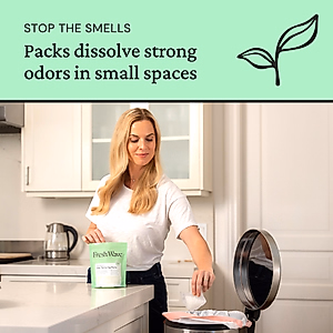 Fresh Wave Odor Eliminating & Deodorizing Packs, Bag of 6 - Safer Odor Relief for Small Spaces, Natural Plant-Based Odor Eliminator, Odor Absorbers for Home