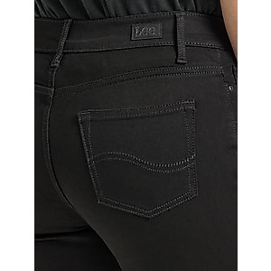 Lee Women's Ultra Lux Comfort with Flex Motion Bootcut Jean Black 12 Short