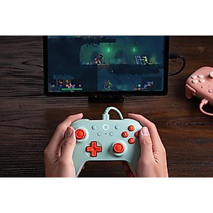 8Bitdo Ultimate 2C Wired Controller for Windows PC and Android, with 1000Hz Polling Rate, Hall Effect Joysticks and Hall Triggers, and Remappable L4/R4 Bumpers (Mint)