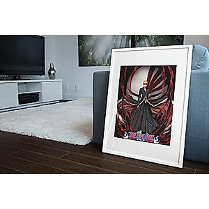 Bleach Anime Poster Ichigo Kurosaki Soul Reaper Swords Manga Comic Cool Aesthetic Modern Picture Japanese Bedroom Home Living Room Weeb Fan Birthday Gift Cool Wall Decor Art Print Poster 12x18