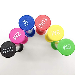 TIHOOD 24PCS Sand Timer Assortment Plastic Sand Clock Timer 30s / 1min / 2mins / 3mins / 5mins / 10mins for Adult Kids in Classroom Kitchen Games Office