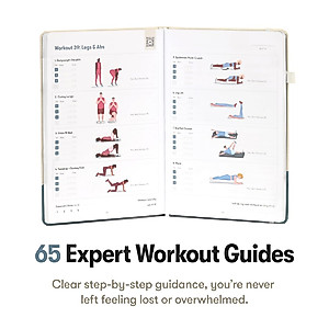 The Bodyweight Home Workout Journal. 13-Week Program. NO EQUIPMENT NEEDED. Fitness Planner,Fitness Journal,Workout Notebook.