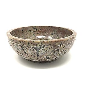 vrinda Soapstone Scrying/Smudge Bowl
