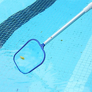 Hemoton Swimming Pool Cleaning Net Pool Skimmer Replacement Net Pool Leaf Skimmer Net Replacement Pool Cleaner Fine Mesh Netting (2 Pack- Different Type)