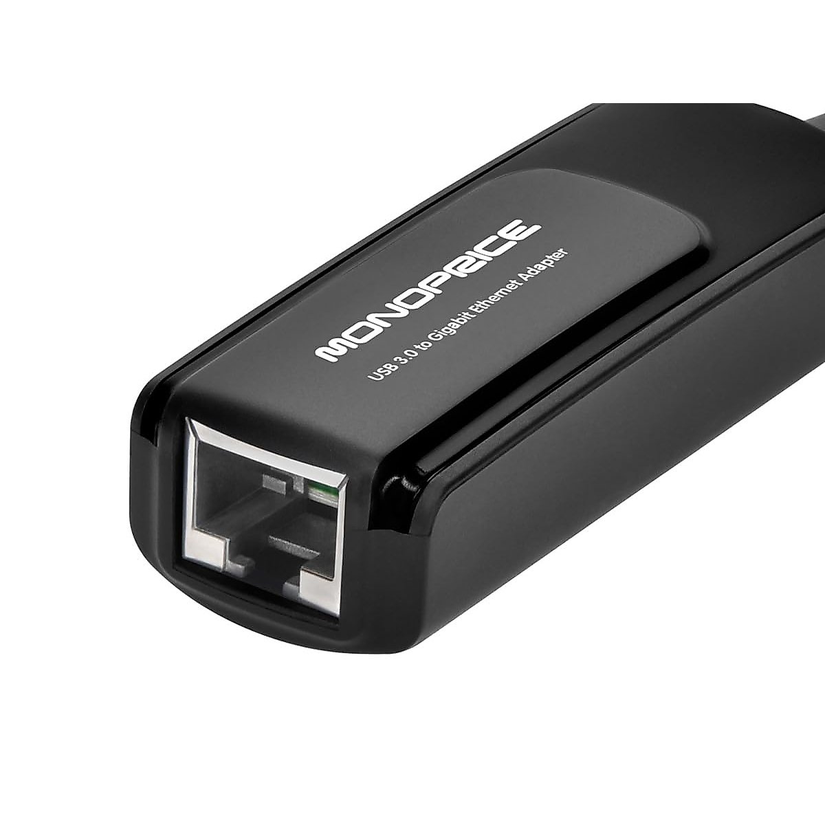 Monoprice USB 3.0 to Gigabit Ethernet Adapter, Supports 10/100/1000 Mbps Connections, Plug-N-Play, Compatible with Windows, MacOS, Linux, and Android Systems