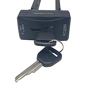 Flex Connex Compact Bike Lock Black | 35" Extreme Bike Lock - Heavy Duty Bicycle Security Chain Lock Steel Bars| Carrying Case Included (Black Ninja)