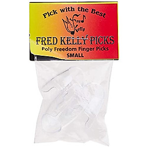 Fred Kelly Picks P7FF-M-3 Poly Freedom Finger Pick Medium Guitar Pick