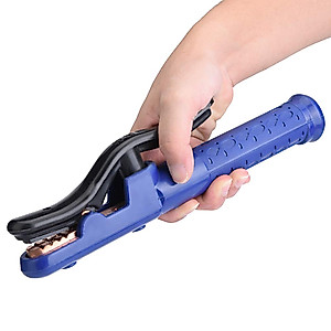 Electrode Holder 800A Capacity Insulated Copper Welding Clamp for Welding Machine Brass Red Copper(Brass)