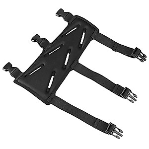 KRATARC Archery Arm Guard Adjustable 3-Strap Accessory Lightweight Hunting Target Practive Adult Unisex (Black, Length 7'')