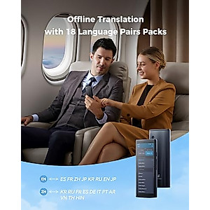 Jarvisen Language Translator Device, Two-Way Instant Voice Translator for 108 Languages, Real-Time Translation Device with Online Offline Translation, Portable Traductor for Travel, Business