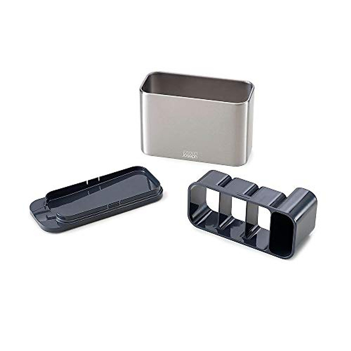 Joseph Joseph Surface Cutlery Drainer Stainless Steel Organizer Caddy Holder Drying Basket Kitchen, Silver