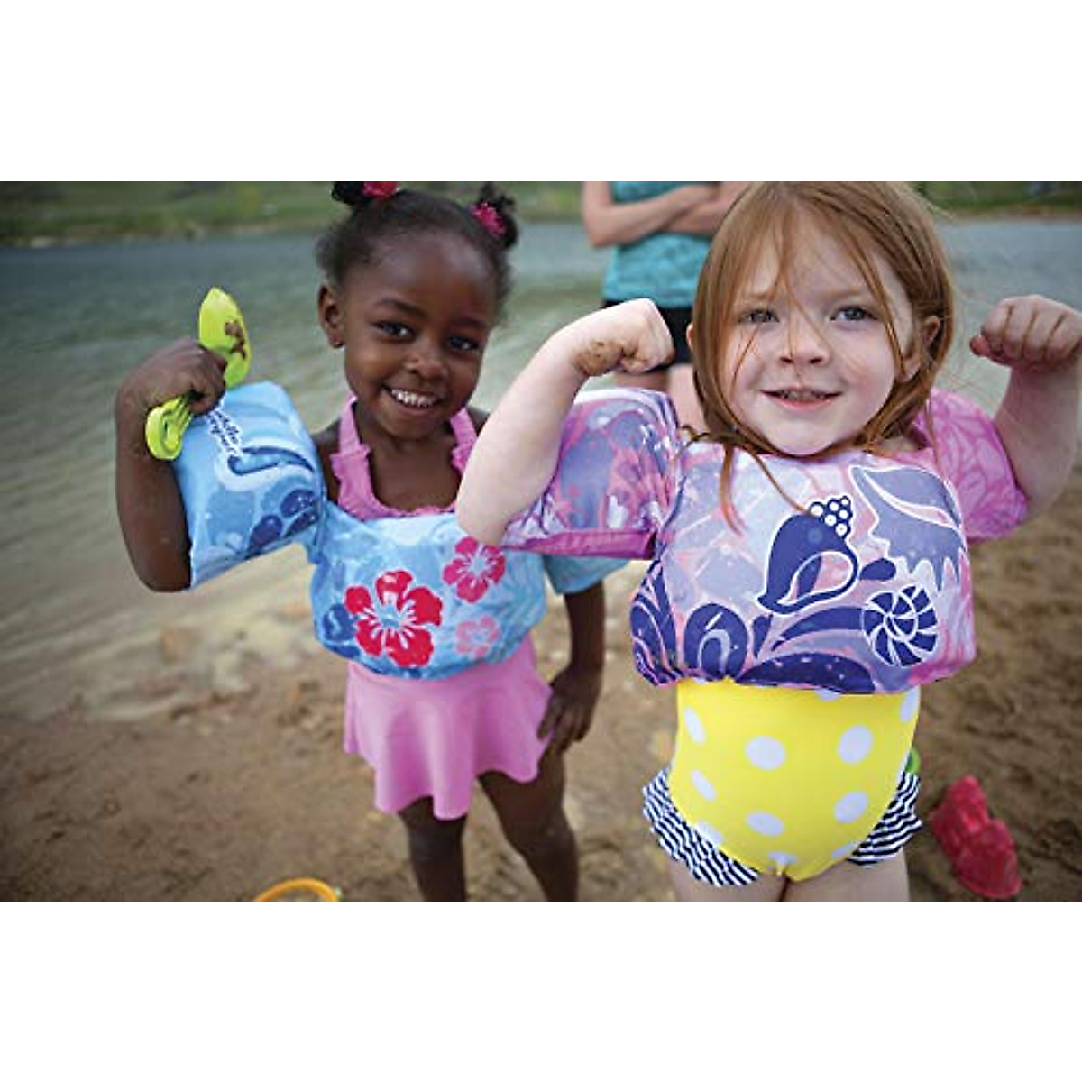 STEARNS Original Puddle Jumper Kids Life Jacket | Deluxe Life Vest for Children, Blue Flower, 30-50 pounds (Color May Vary)