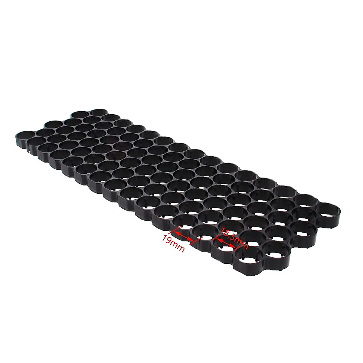 Heyiarbeit 5Pcs 6x15 Cell Spacer 18650 Lithium Battery Plastic Holder Bracket for DIY Battery Pack 18.5mm Hole Dia