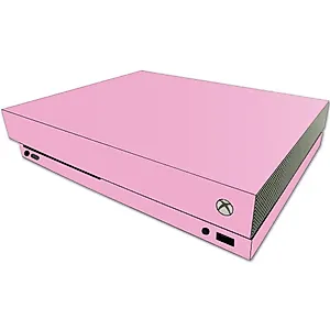 MightySkins Skin Compatible with Microsoft One X Console Only - Solid Pink | Protective, Durable, and Unique Vinyl Decal wrap Cover | Easy to Apply, Remove, and Change Styles | Made in The USA
