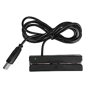Swipe Card Reader, MSR90 USB Magnetic Strip Card Reader 3 Tracks Mini Mag Hi-Co Swiper