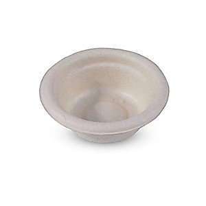 Pangea Small Biodegradable Gecko Food & Water Cups 100 Ct, tan (SPC-100)