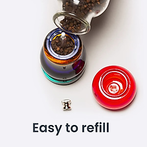 Olde Thompson 5.5" Sunset Fiesta Salt Shaker & Pepper Mill Set, Adjustable Pepper Grinder